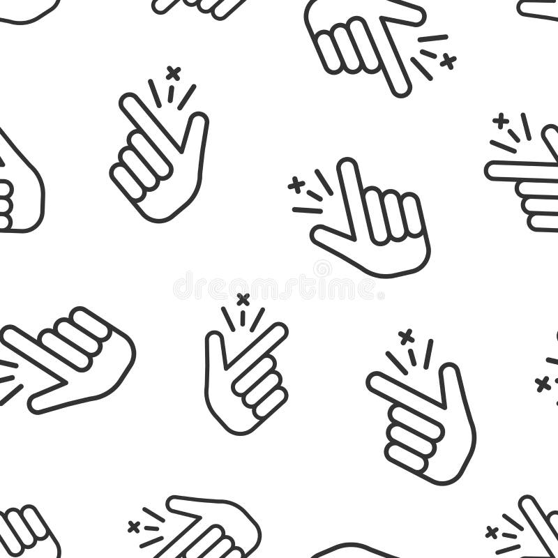 Finger Snap Icon in Comic Style. Fingers Expression Vector Cartoon ...