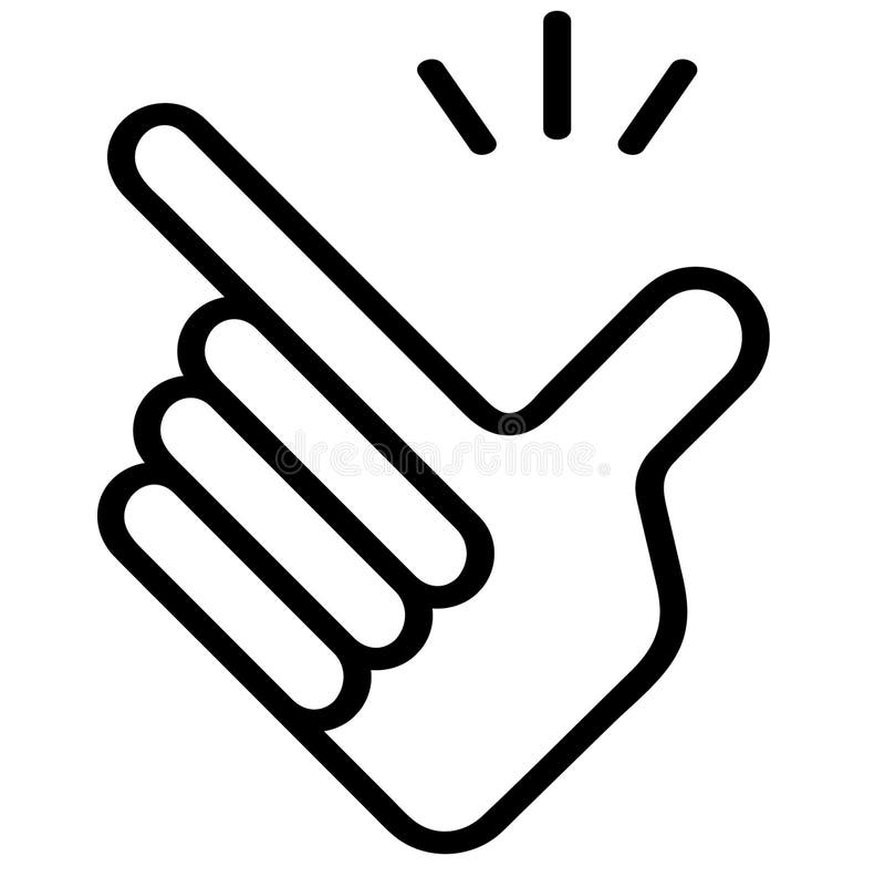Finger Snap Vector Illustration by Crafteroks Stock Vector ...