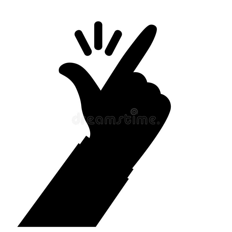 Finger Snap Vector Illustration by Crafteroks Stock Vector ...