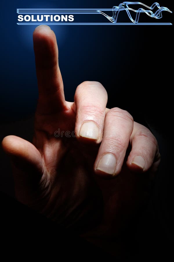 Finger Solutions2 stock photo. Image of codex, cyber, application - 546018