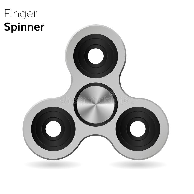 Finger Spinner Realistic Vector Toy 3d Stock Vector - Illustration of ...
