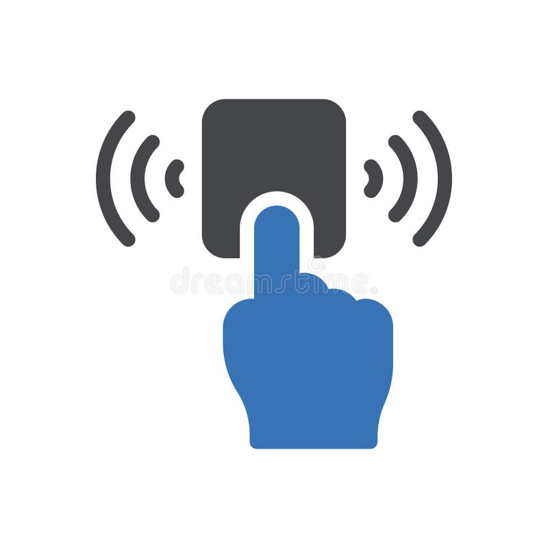 Finger tap wireless stock vector. Illustration of pointer - 217759277