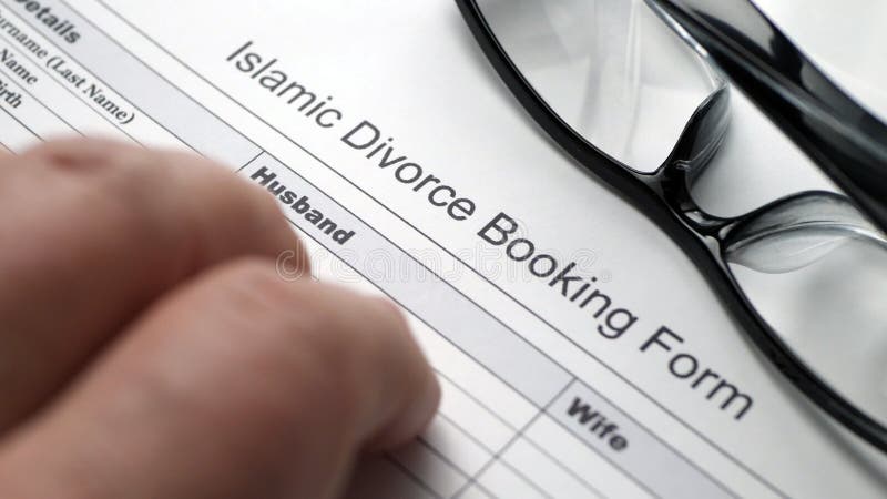 Finger Tapping on Islamic Dicorce Form Stock Footage - Video of form ...