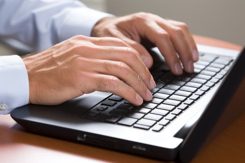 Finger Tapping on a Suspicious Email Stock Photo - Image of security ...