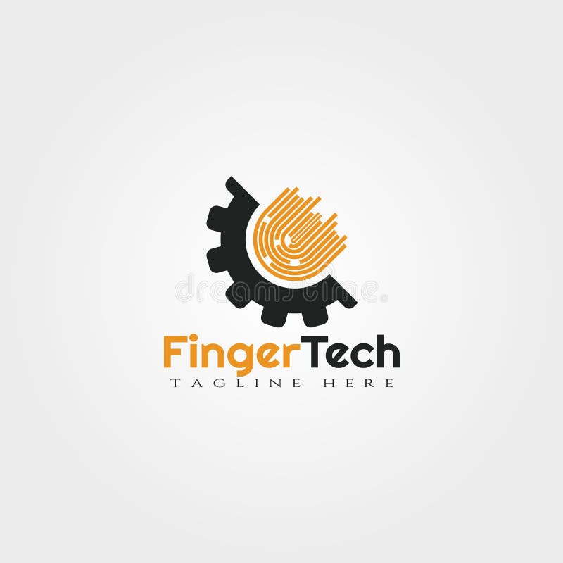 Finger Technology Vector Logo Design Stock Vector - Illustration of ...