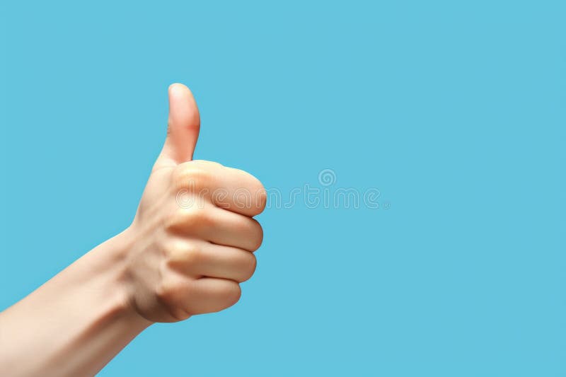 Finger Top on a Blue Background Stock Illustration - Illustration of ...