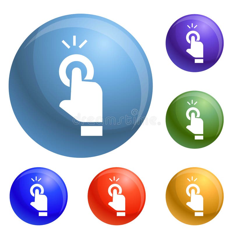 Finger Touch Icon, Simple Style Stock Vector - Illustration of screen ...
