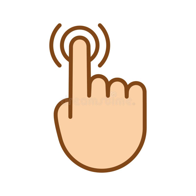 Finger Touch Icon. Tap Gesture Stock Vector - Illustration of aiming ...