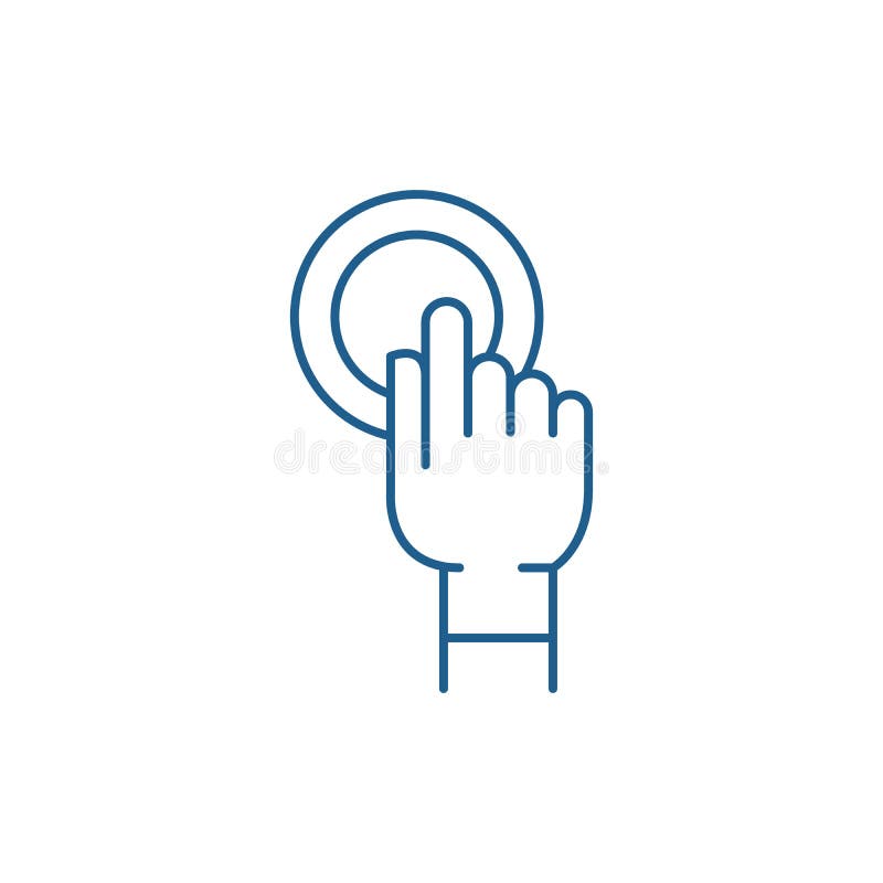 Touch by Finger,touchscreen Vector Line Icon, Linear Concept, Outline ... Touch by Finger,touchscreen Vector Line Icon, Linear Concept, Outline ...