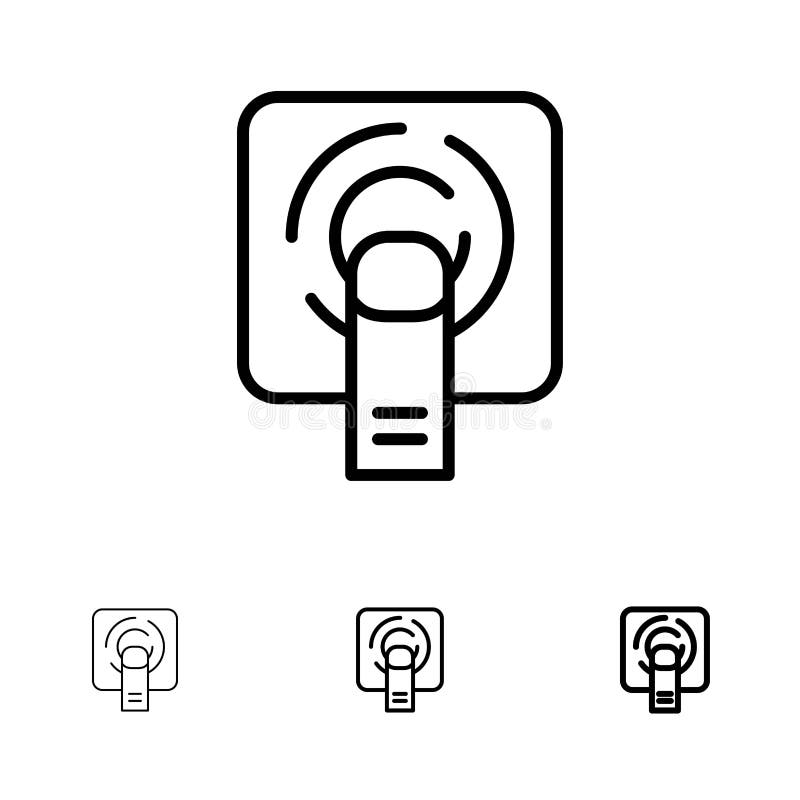 Finger, Touch, Finger Touch, Screen Bold and Thin Black Line Icon Set ...