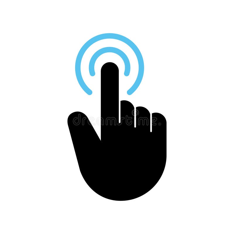 Finger Touch Screen Gesture . Stock Vector - Illustration of finger ...