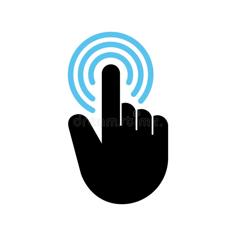 Finger Touch Screen Gesture . Stock Vector - Illustration of choice ...