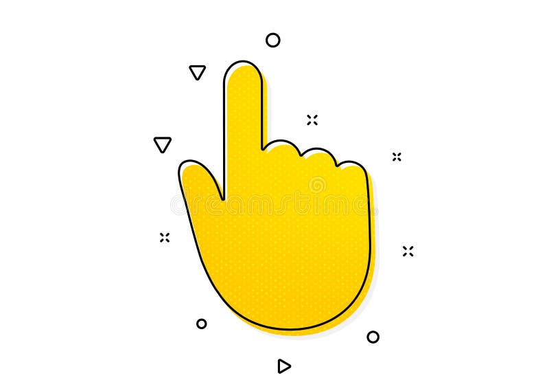 Hand Click Icon. Finger Touch Sign. Vector Stock Vector - Illustration ...