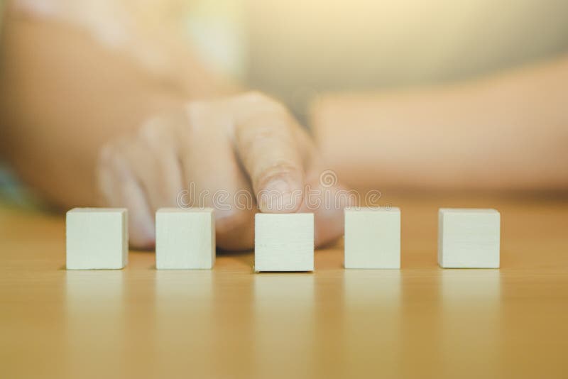 The Finger Touches on the White Box Stock Photo - Image of showing ...