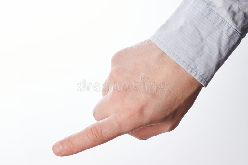 Finger Touching Empty Space Stock Photo - Image of healthy, hand: 236509180