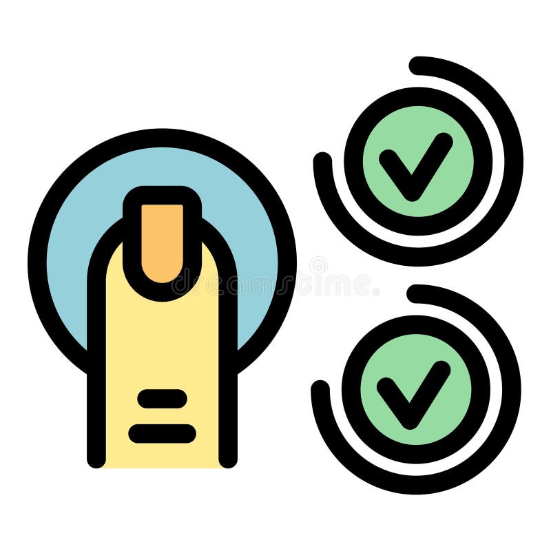 Finger Touching Fingerprint Scanner for Two Factor Authentication Stock ...