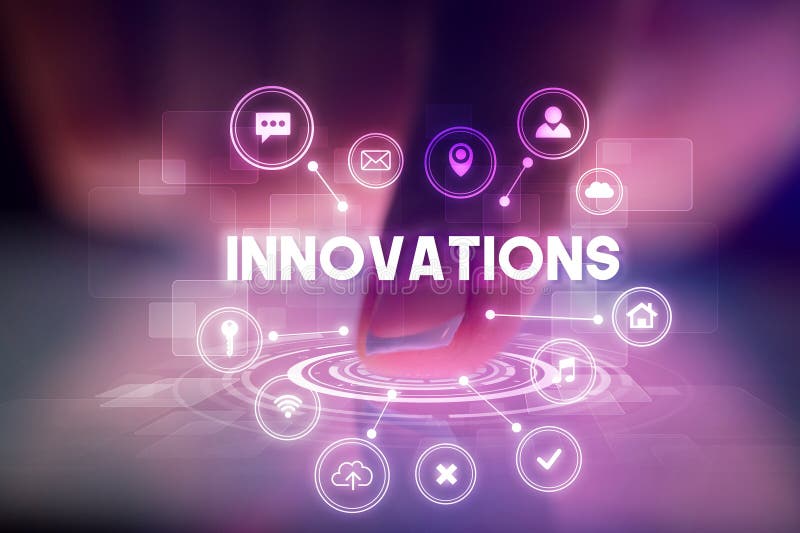 Finger Touching Tablet with Web Technology Icons Concept Stock Image - Image of tech, computer ...