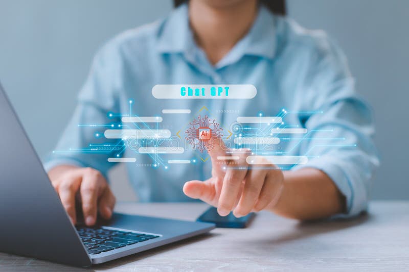 Finger Touching Virtual Screen Icons of Artificial Intelligence with ...