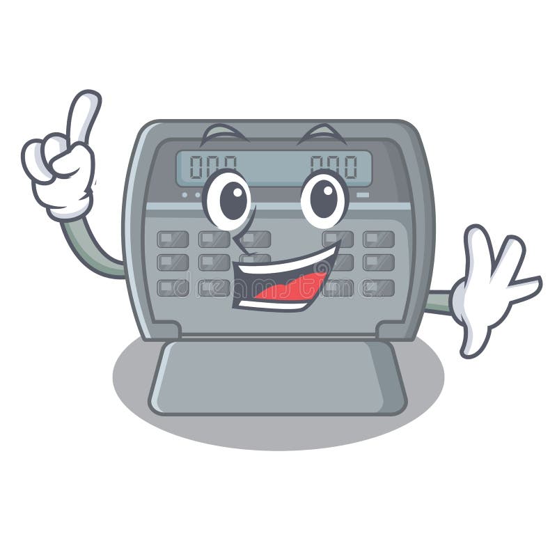 Finger Toy Security Alarm on the Cartoon Stock Vector - Illustration of ...