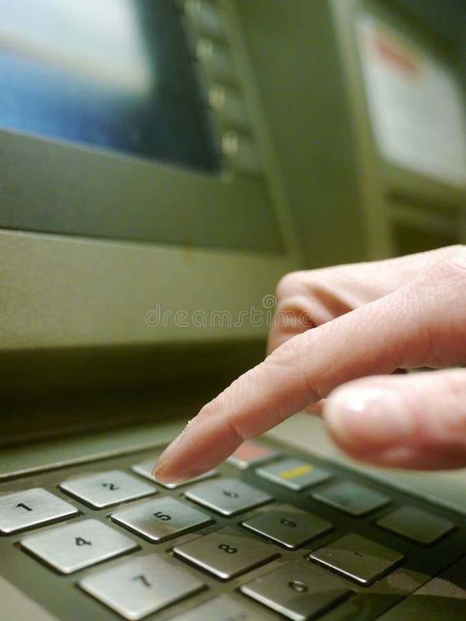 Finger Pointing To A Keypad Stock Image - Image of laptop, point: 14574031