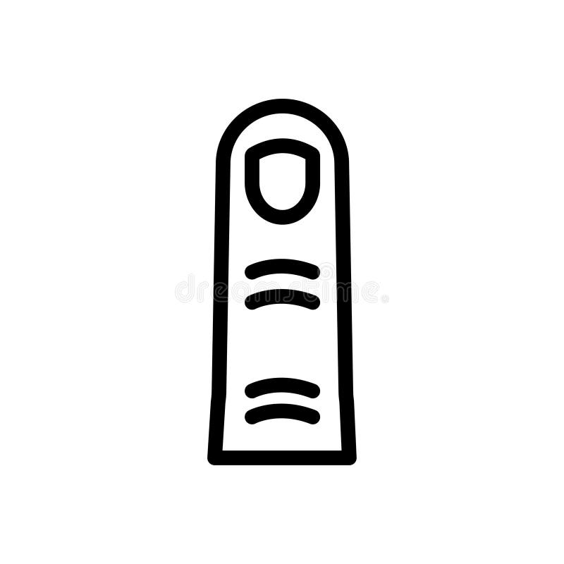 Finger Cut Vector Thin Line Icon Stock Vector - Illustration of glucose ...