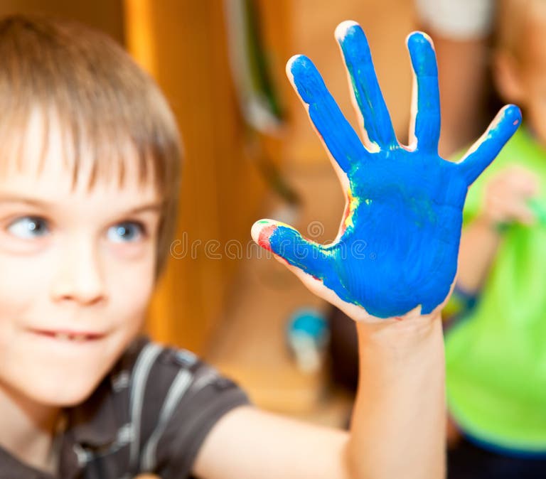 Fingerpaint stock photo. Image of cute, creativity, fingerpaint - 16372656