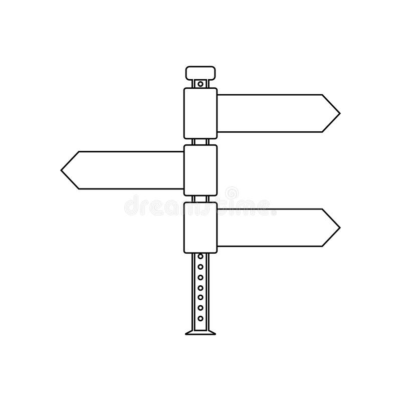 Fingerpost Colored Icon. Element of Road Signs and Junctions for Mobile ...