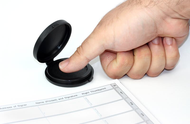 Fingerprint stock image. Image of identity, check, paper - 15118481