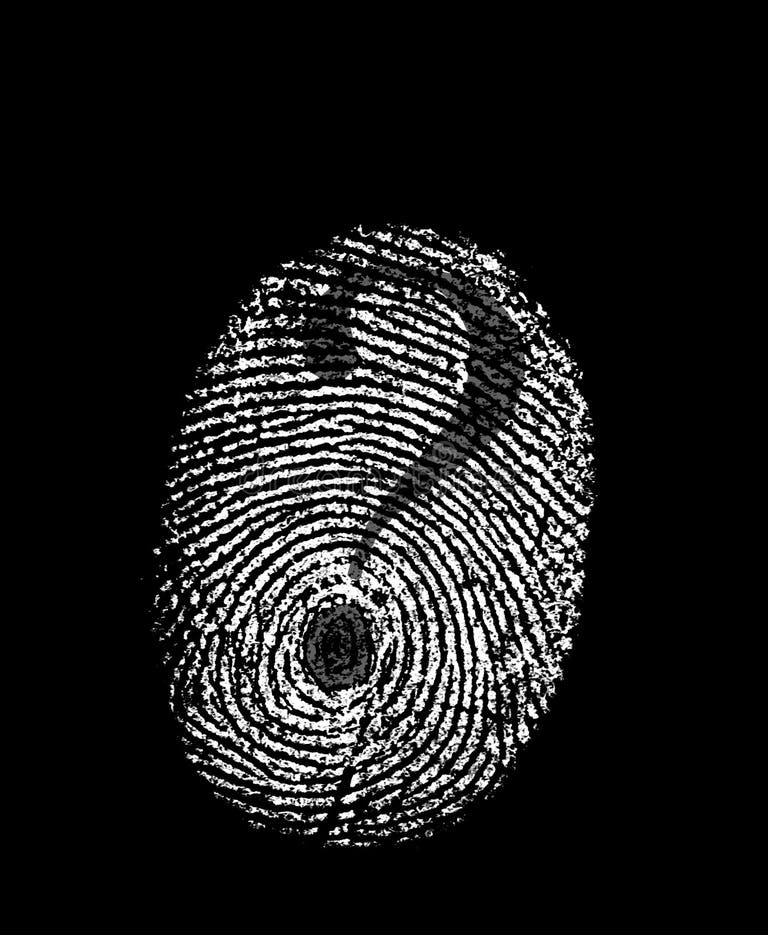 Fingerprinted Fingerprint Stock Illustrations – 253 Fingerprinted ...