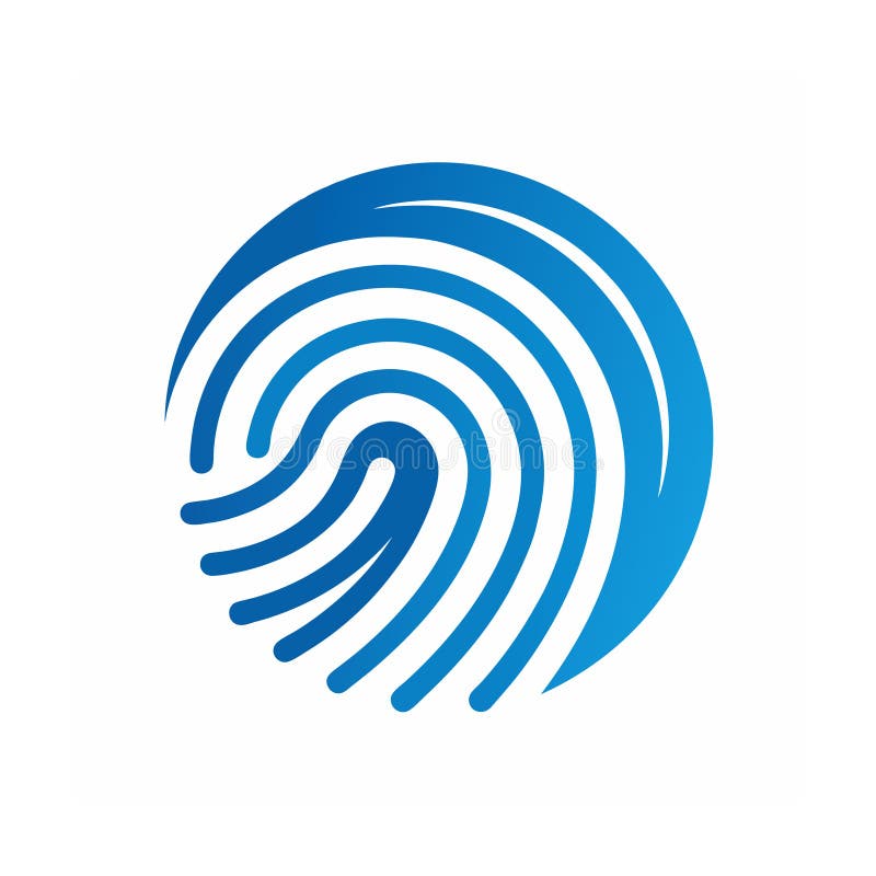Fingerprint Abstract Logo Template Vector Stock Vector - Illustration ...