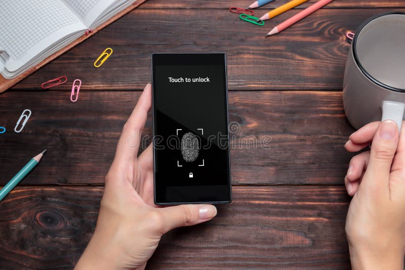 Fingerprint Access Code. Biometric Control. Authority Identity. Scanner ...