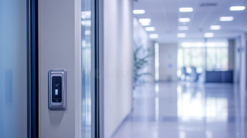 Fingerprint Access Control System Installed at Office Entrance To ...
