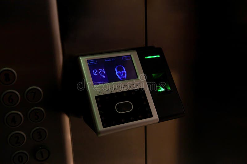 The Fingerprint Access Control Terminal with Face Recognition Function Installed in the Elevator ...