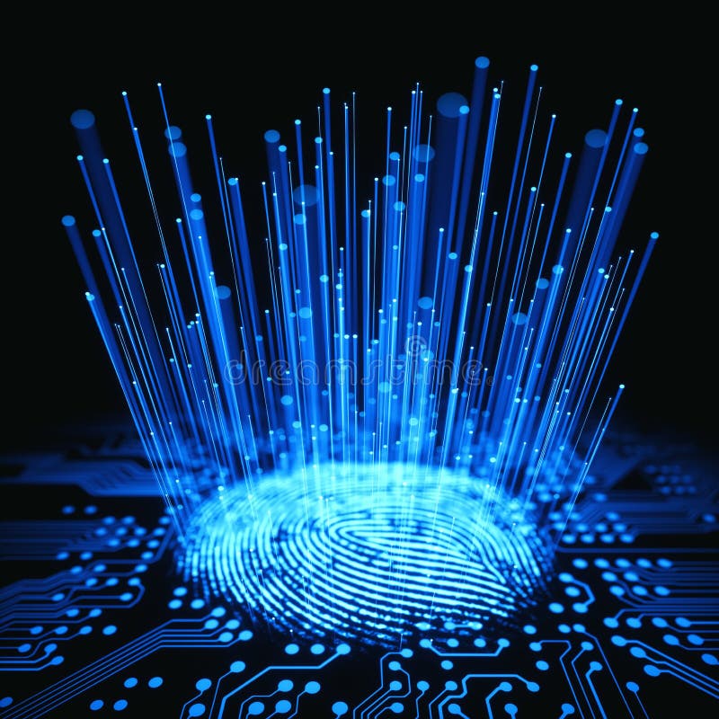 Chip Binary Code stock illustration. Illustration of chip - 596774