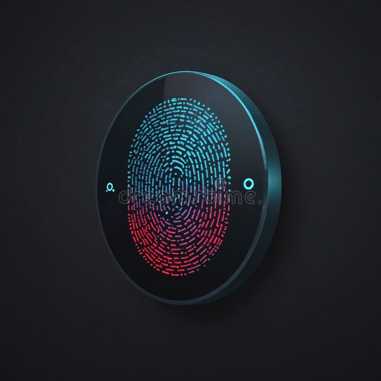 Biometric Authentication Button Stock Illustrations – 1,352 Biometric Authentication Button ...