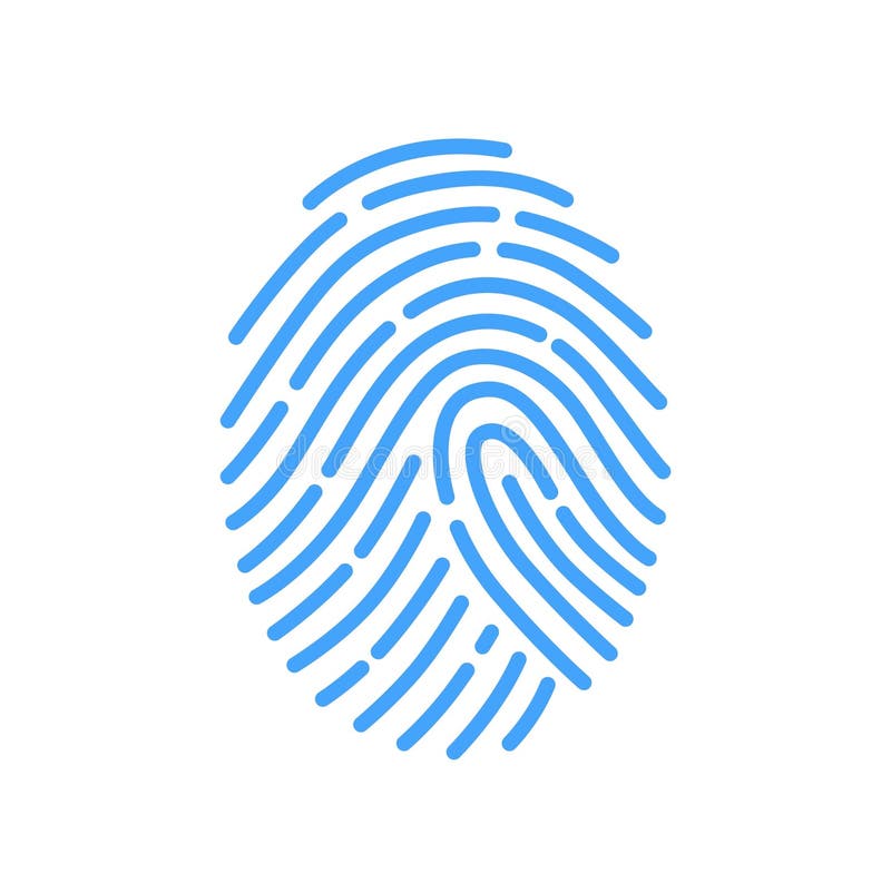 Fingerprint Biometric Pattern. Finger Print for Personal Identification ...