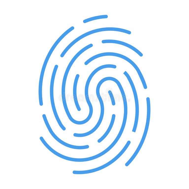 Fingerprint Biometric Pattern. Finger Print for Personal Identification ...
