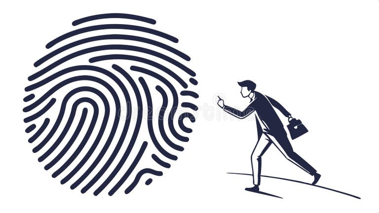 Fingerprint Biometric Scan, Security and Identity Verification Design ...