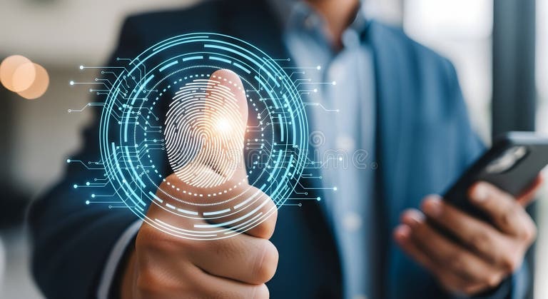 Fingerprint Biometrics Digital Security, Identity Verification & Data ...