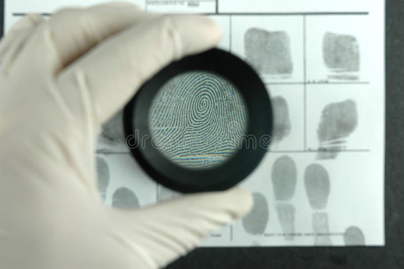 Fingerprint card stock photo. Image of dactyloscopic - 11455464