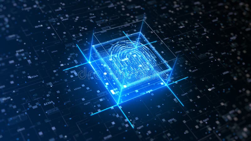 Fingerprint on the Circuit, Releasing Binary Codes, Microchip Data Processing, Digital Data ...