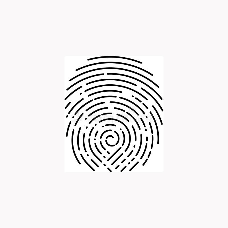 Fingerprint design stock vector. Illustration of information - 45433878