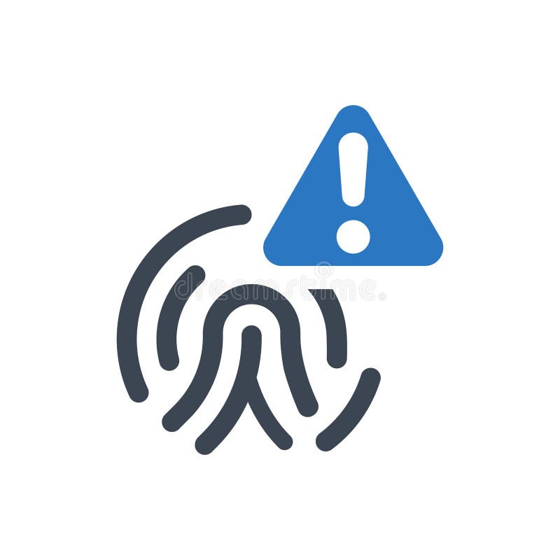 Fingerprint Icon stock vector. Illustration of biometric - 93543461