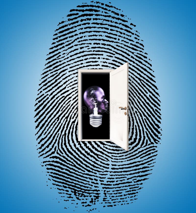 Fingerprint stock illustration. Illustration of finger - 155850394