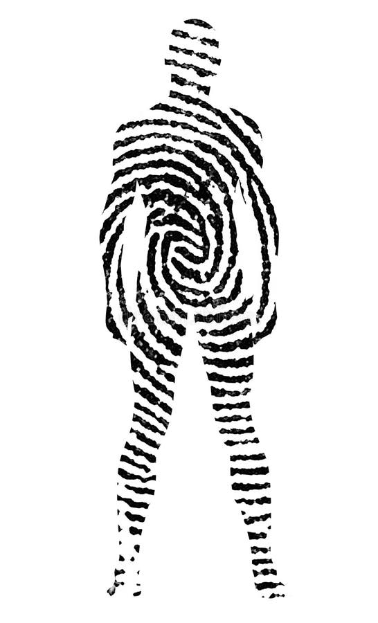 Human Fingerprint stock illustration. Illustration of strength - 2926522