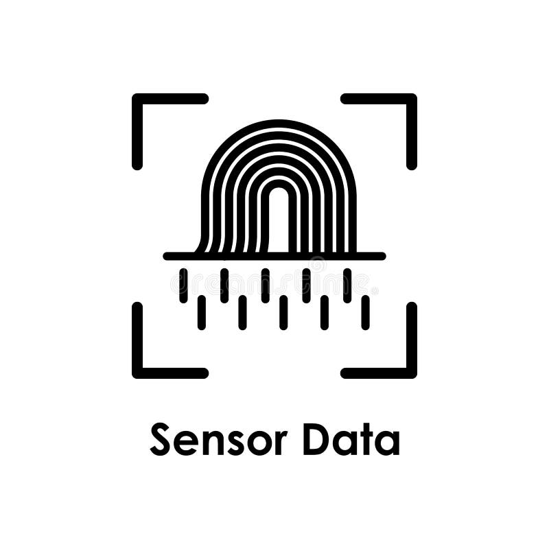 Sensor Data Value Chain stock illustration. Illustration of hardware ...