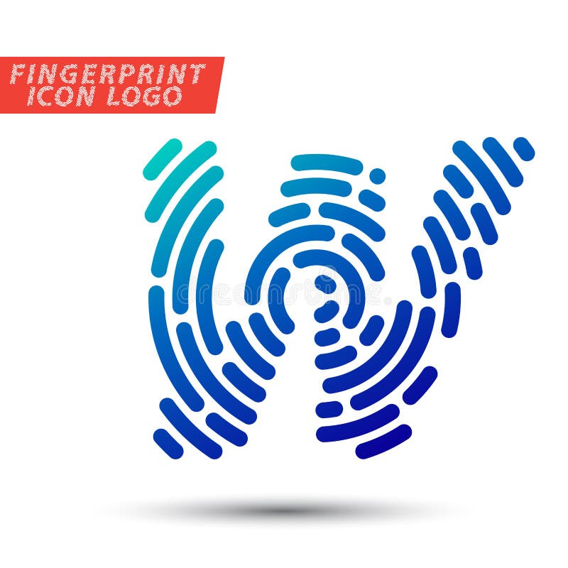 Fingerprint font stock vector. Illustration of collection - 2712499