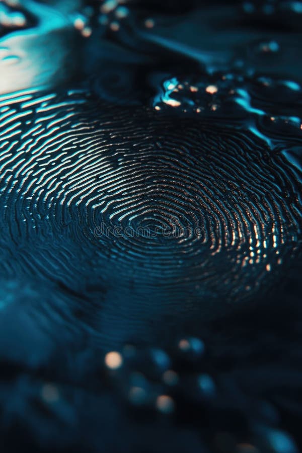 Fingerprint on Glass Surface Stock Photo - Image of technology ...