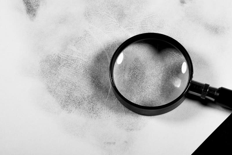 Fingerprint hand. stock image. Image of showing, science - 48408853