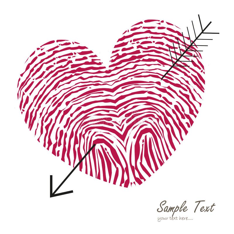 Fingerprint Heart Vector Stock Illustrations – 582 Fingerprint Heart ...